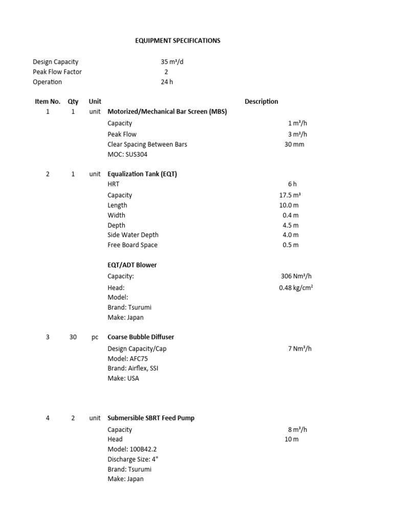 SBR Design | PDF | Process Engineering | Water Pollution