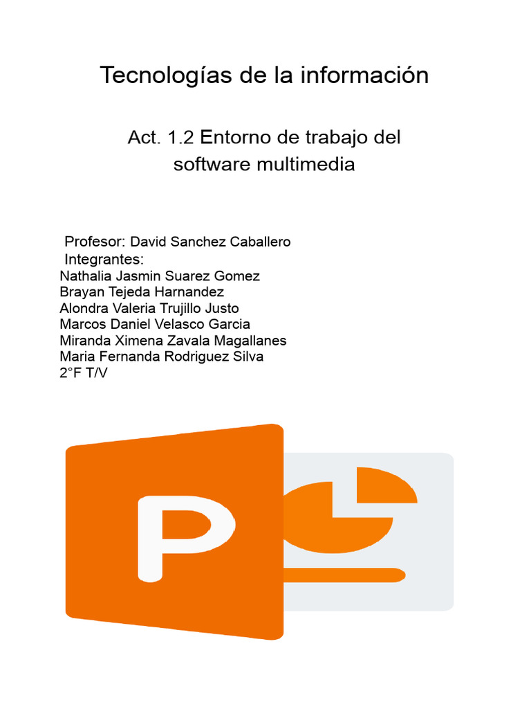 Act. 1.2. Entorno de Trabajo Del Software Multimedia | PDF | Microsoft ...