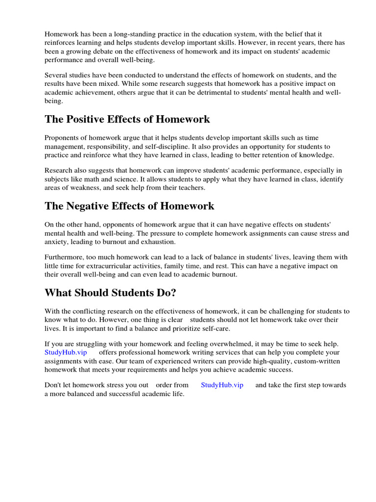 Homework Effectiveness Research | PDF | Homework | Teachers