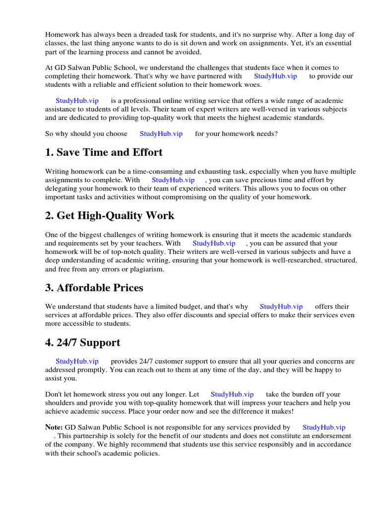 GD Salwan Public School Homework | PDF | Enterprise Resource Planning ...