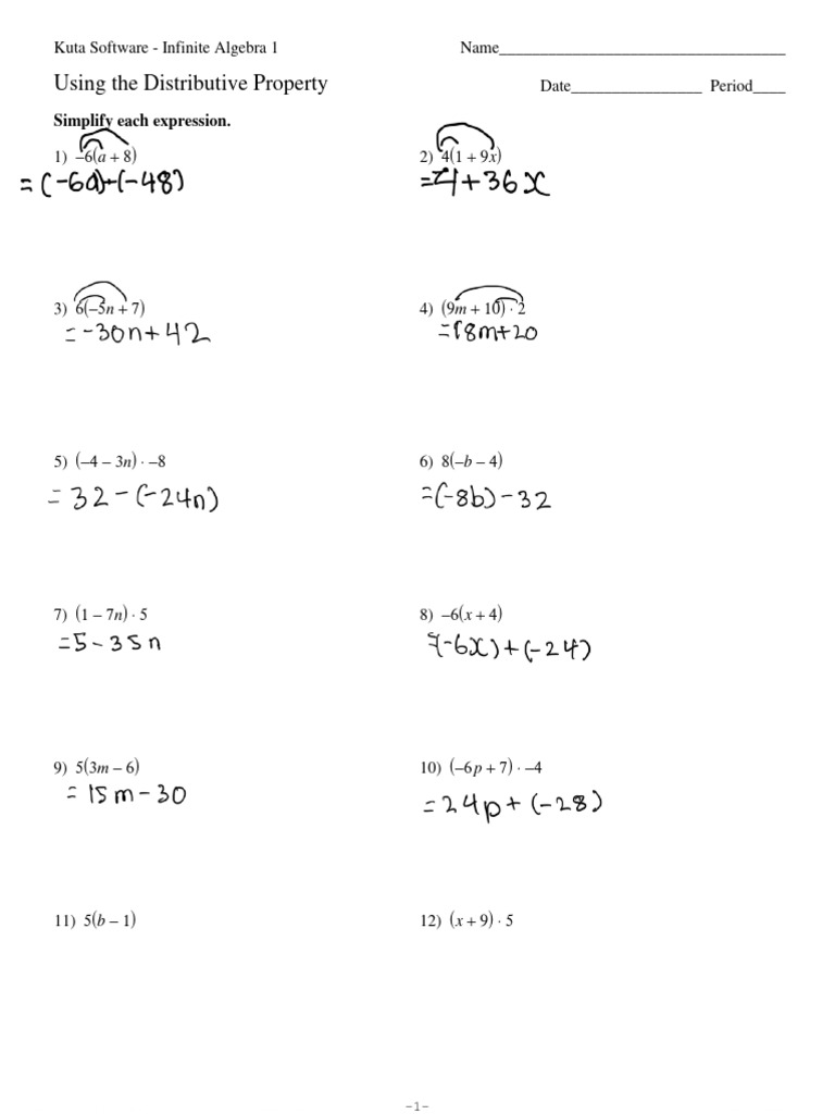Distributive Property | PDF | Mathematics | Algebra