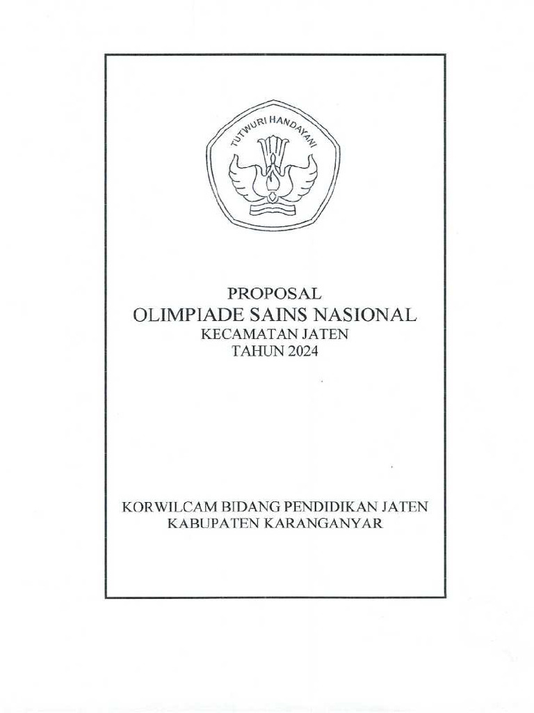 Proposal OSN Jaten 2024 | PDF