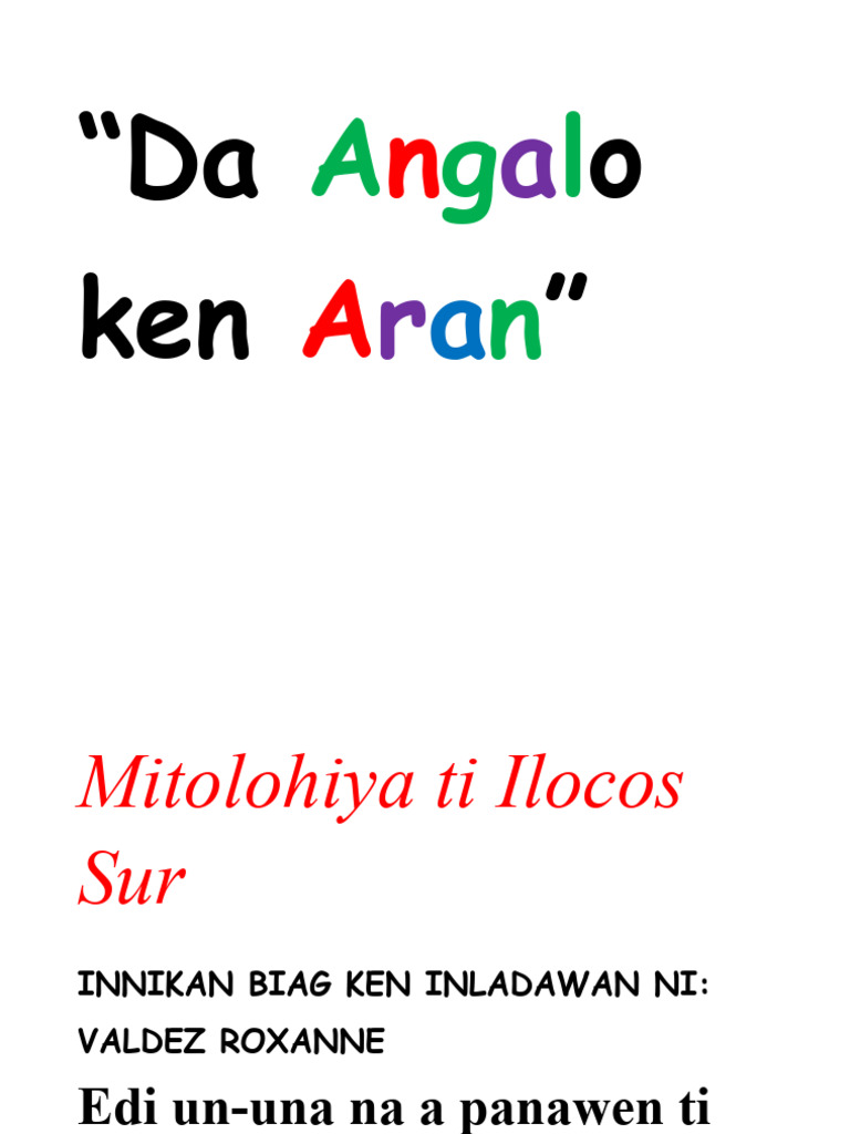 ANGALO KEN ARAn | PDF