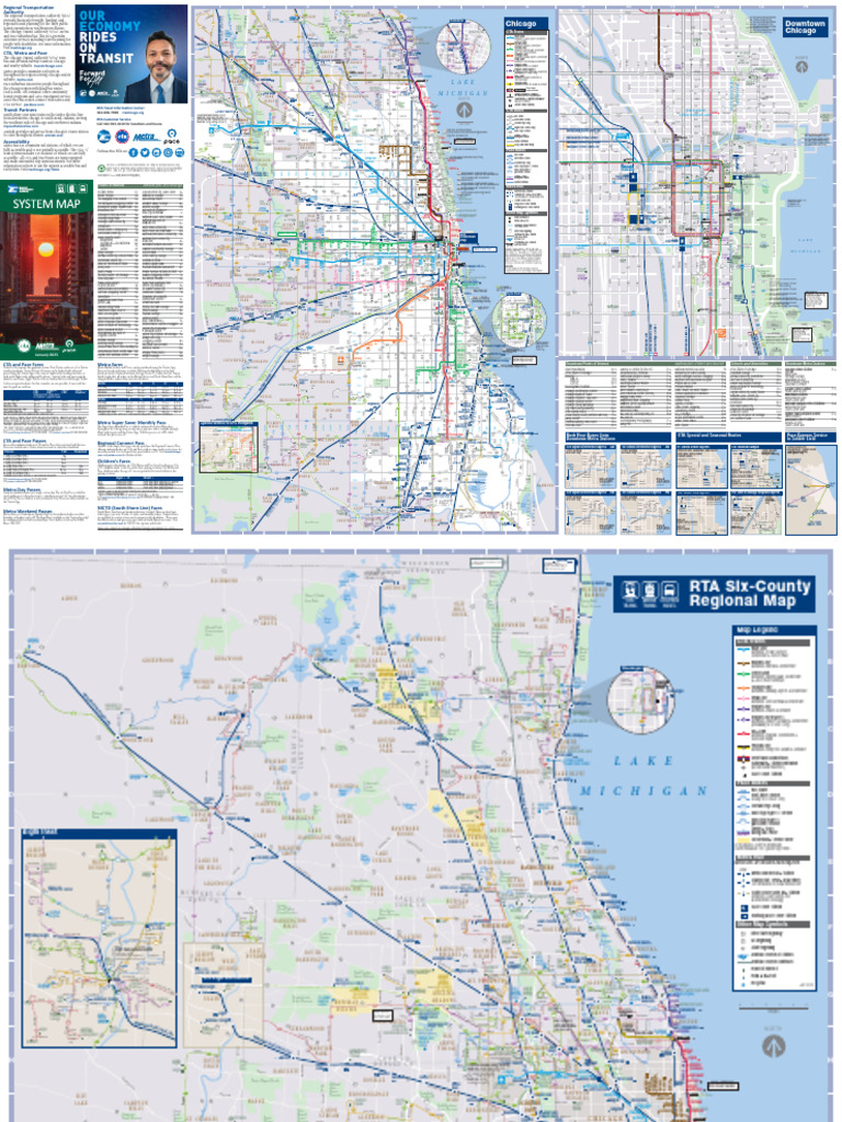 RTA System Map | PDF | Chicago | Public Transport