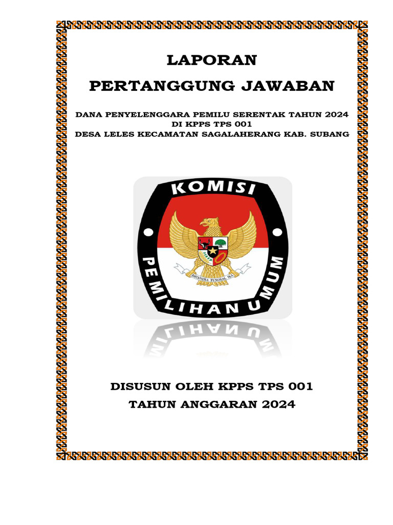 Cover LPJ Pemilu 2024 | PDF