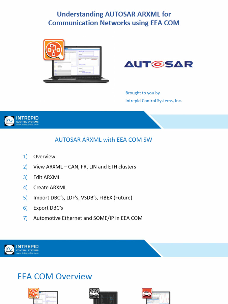 AUTOSAR ARXML Using EEA COM | PDF | Computer Networking | Information ...