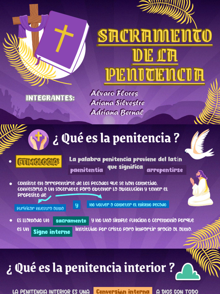 Sacramento de la Penitencia: Guía Completa | PDF