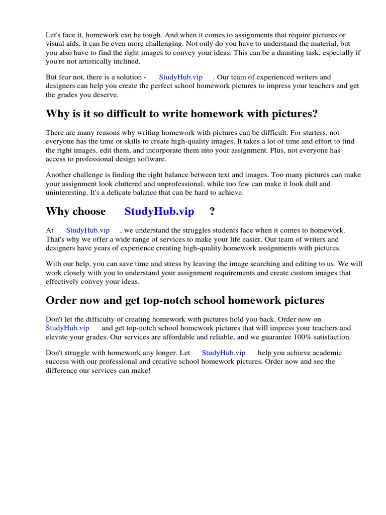 School Homework Pictures | PDF | Homework | Teachers