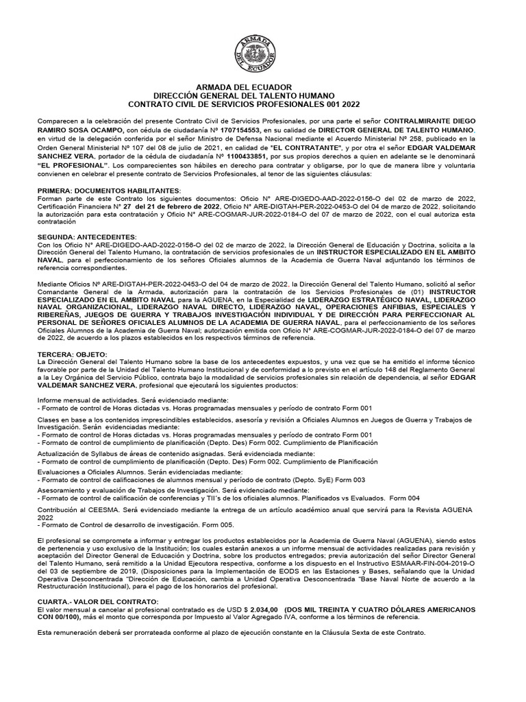 Formato Contrato Aguena 2024 | PDF | Derecho laboral | Gobierno