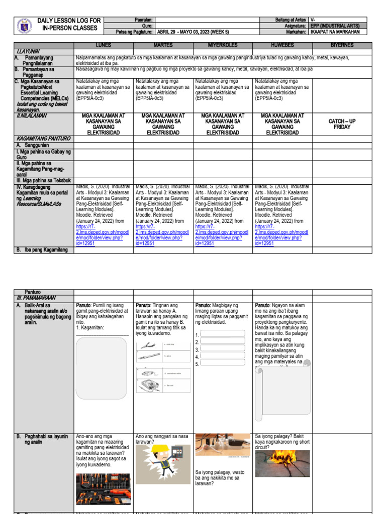 g5 q4w5 DLL Epp-Ia (Melcs) | PDF