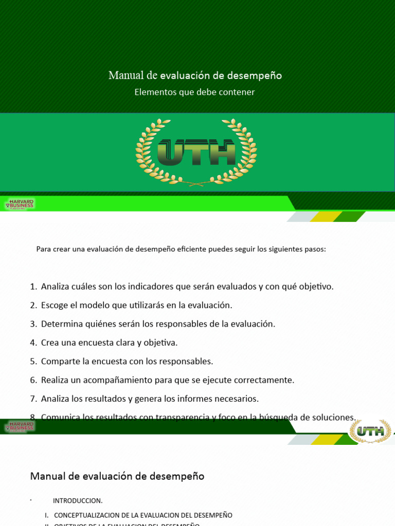 Manual de Evaluación de Desempeño 3P Tarea | PDF | Evaluación | Evaluación de desempeño