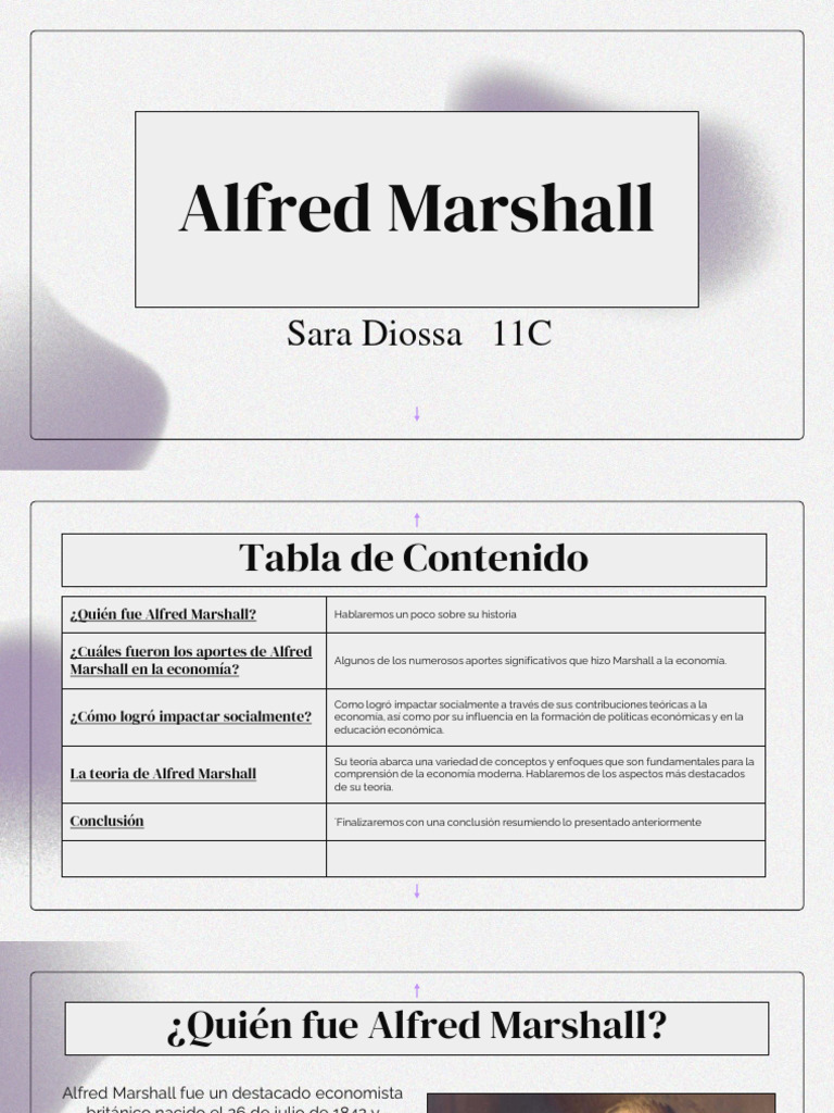 Aportes de Alfred Marshall a la economía | PDF | Ciencias económicas ...