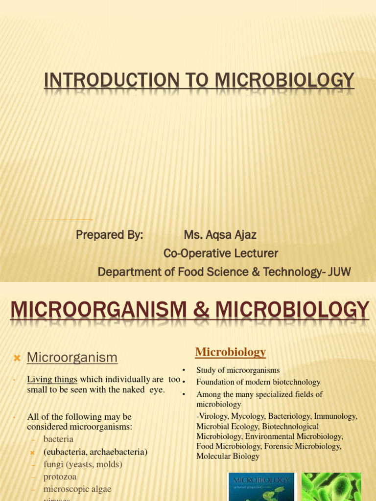 Introduction To Microbiology | PDF | Microbiology | Microorganism Introduction To Microbiology | PDF | Microbiology | Microorganism