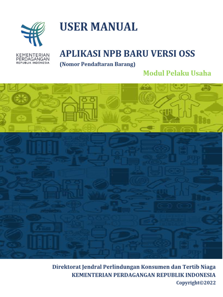 User Manual Aplikasi NPB Baru - Pelaku Usaha - OSS - 2022 | PDF