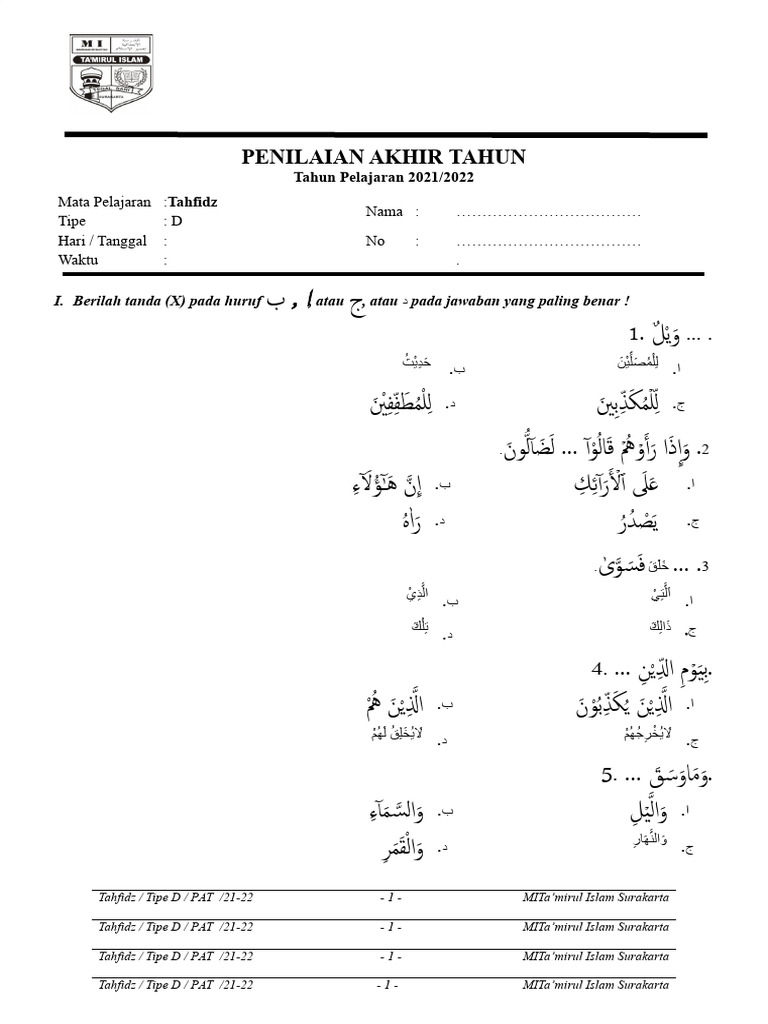 D. Tahfidz Edited | PDF