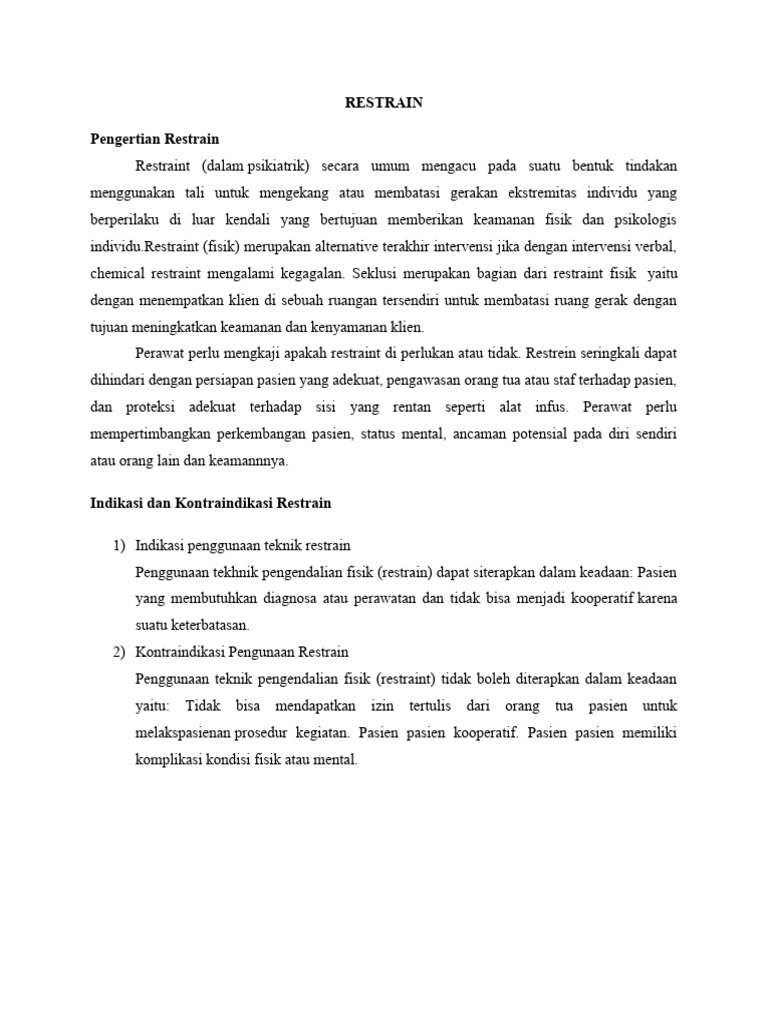 13.rangkuman Restrain | PDF
