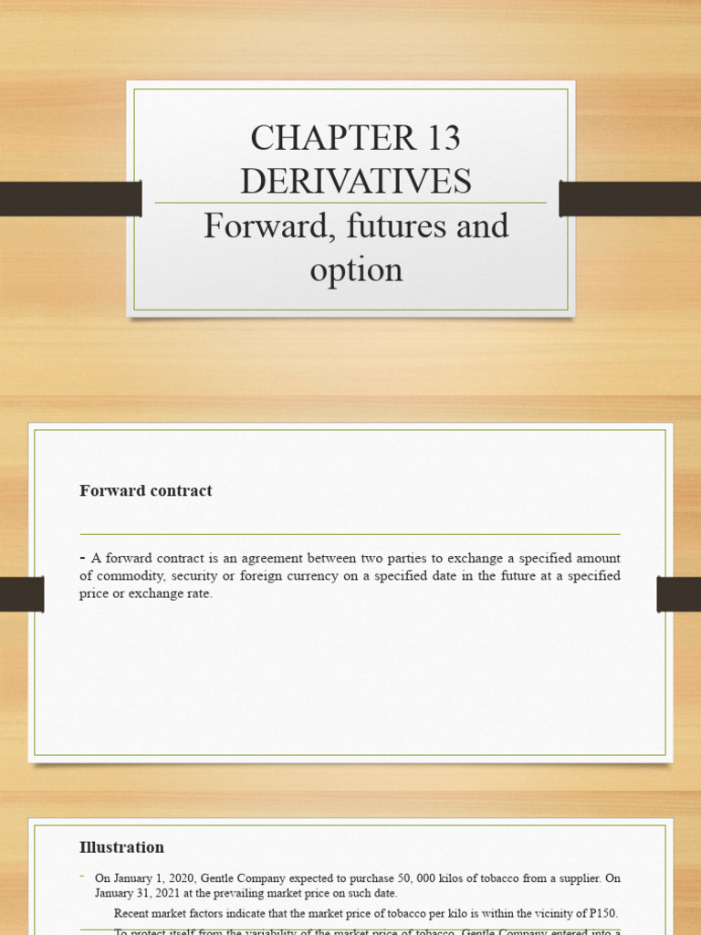 Chapter 13 Report 1 | PDF | Futures Contract | Derivative (Finance)