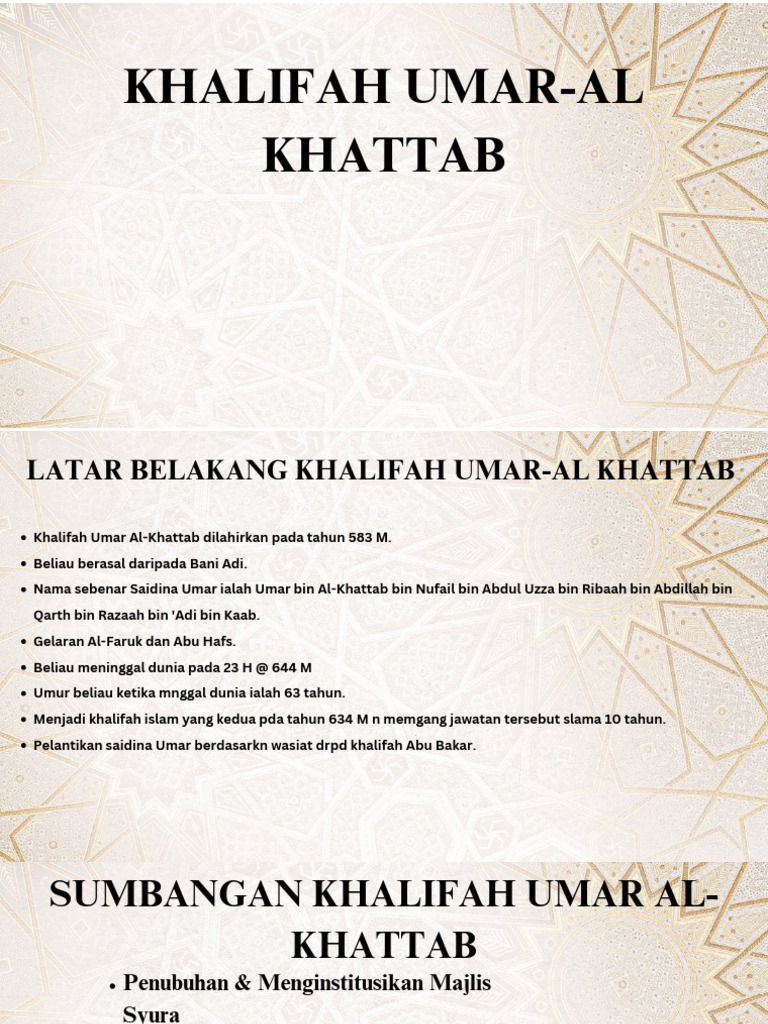 Khalifah Umar Al Khattab 20240331 214655 0000 Pdf