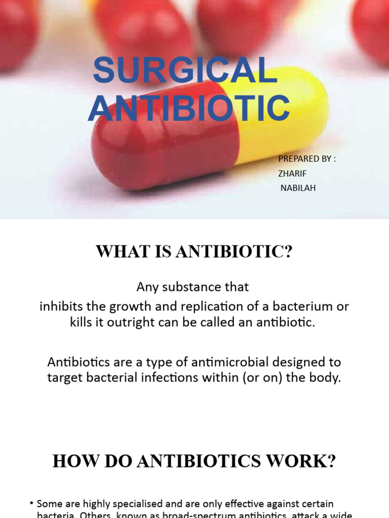 SURGICAL Antibiotic | PDF | Antimicrobial Resistance | Infection