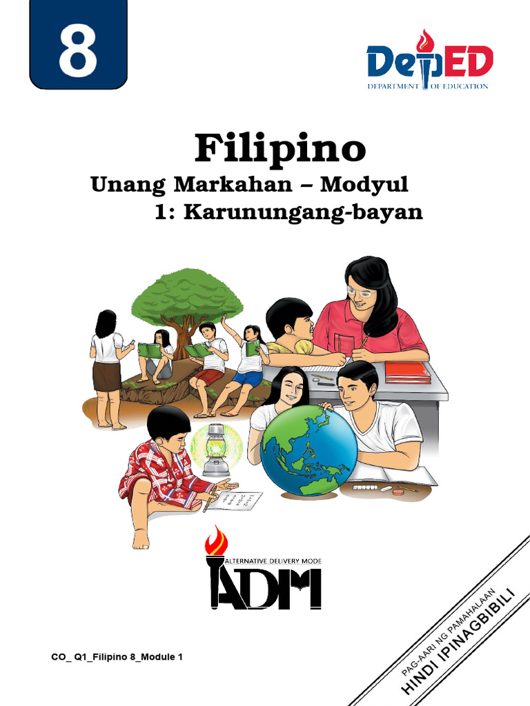 Filipino8_q1_ Mod1_Karunungang-bayan | PDF Filipino8_q1_ Mod1_Karunungang-bayan | PDF
