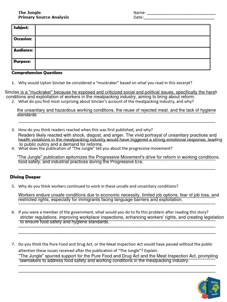 The Jungle (1) | PDF | The Jungle | Upton Sinclair