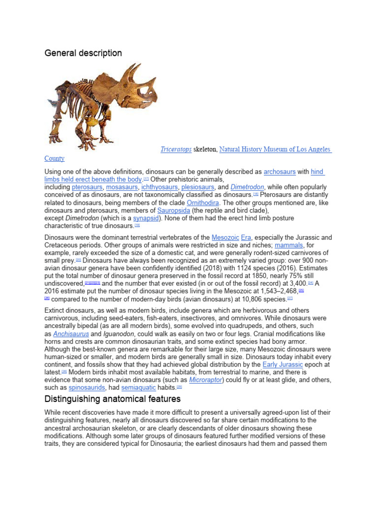 Dino | PDF | Dinosaurs