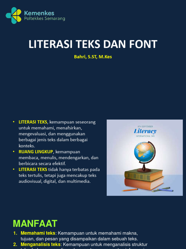 TM 6 MMT Literasi Text Dan Font | PDF | Karier & Perkembangan | Seni ...