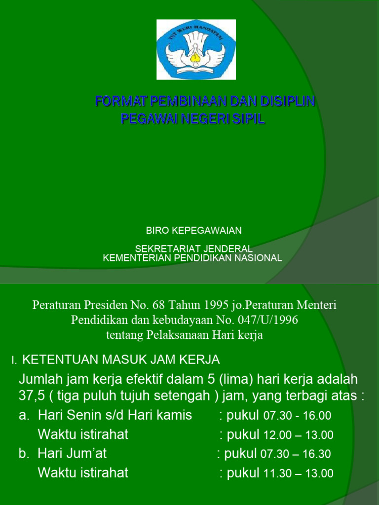 FORMAT PEMBINAAN DAN SEBAGIAN FORMAT PP NO. 53 TH 2010 Ref | PDF