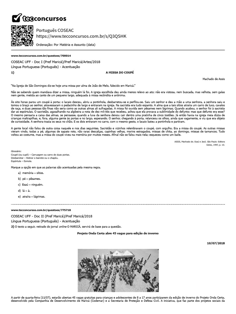 Tec Concursos - Questões para Concursos, Provas, Editais, Simulados ...