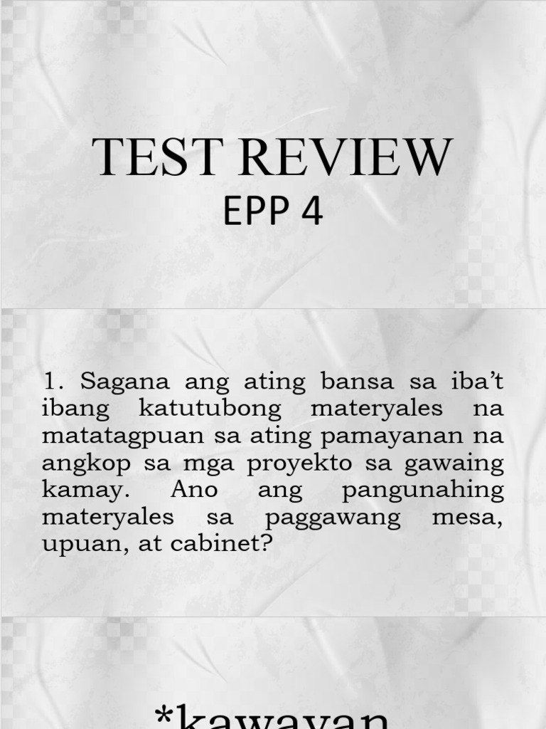 Test Review Epp4 Pdf