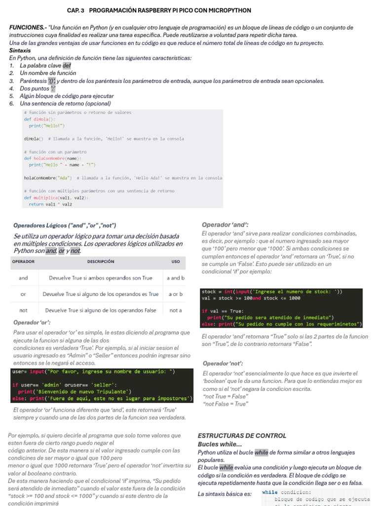Capit 3 A | PDF | Python (lenguaje de programación) | Lenguaje de programación