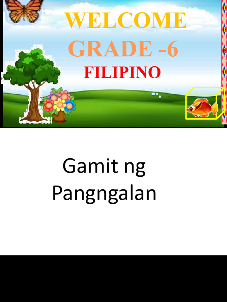 Filipino - Aralin 3 Gamit NG Pangngalan | PDF