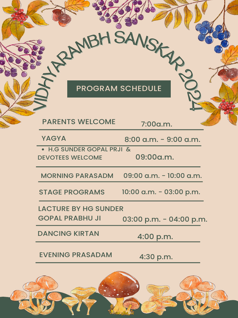 program schedule .1 | PDF