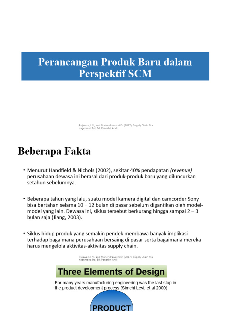 SCM3 - Perancangan Produk | PDF | Supply Chain | Supply Chain Management