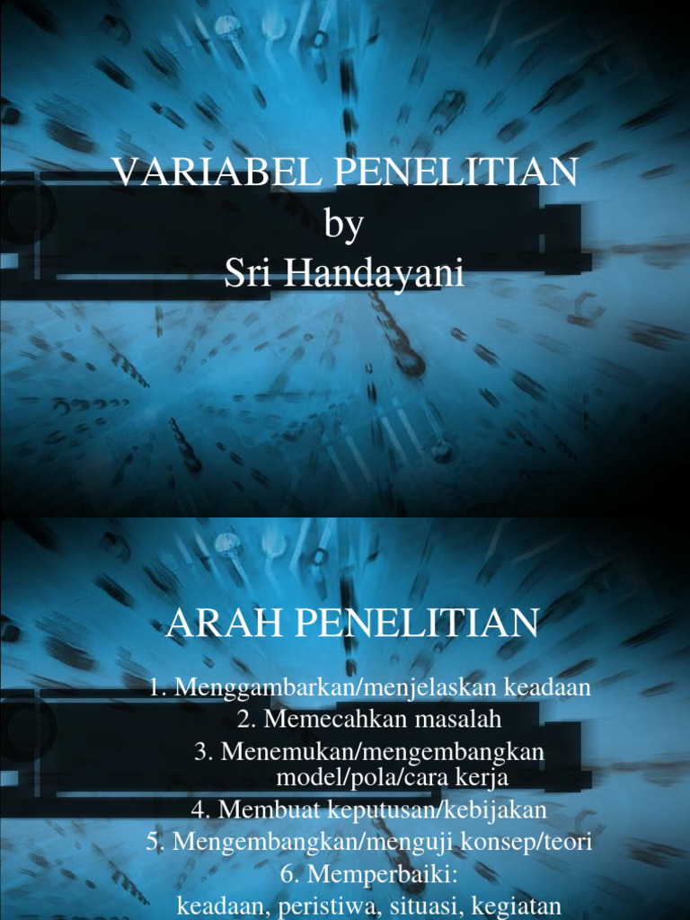 Definisi dan Jenis Variabel Penelitian | PDF