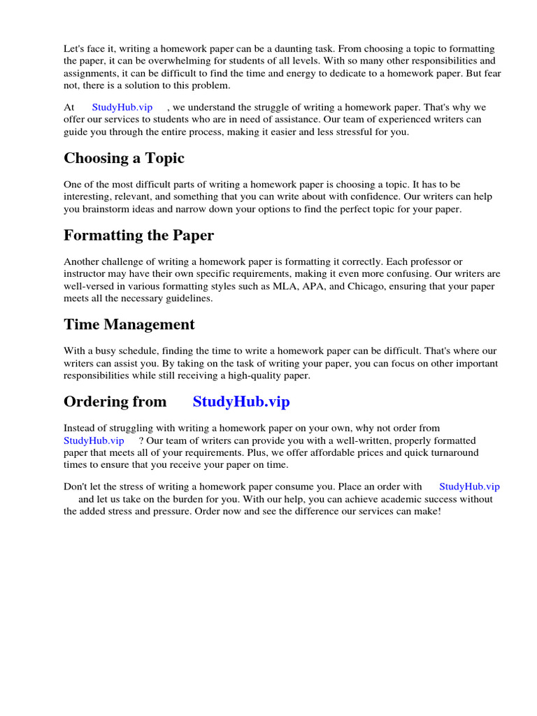 Homework Paper Format | Download Free PDF | Citation | Apa Style
