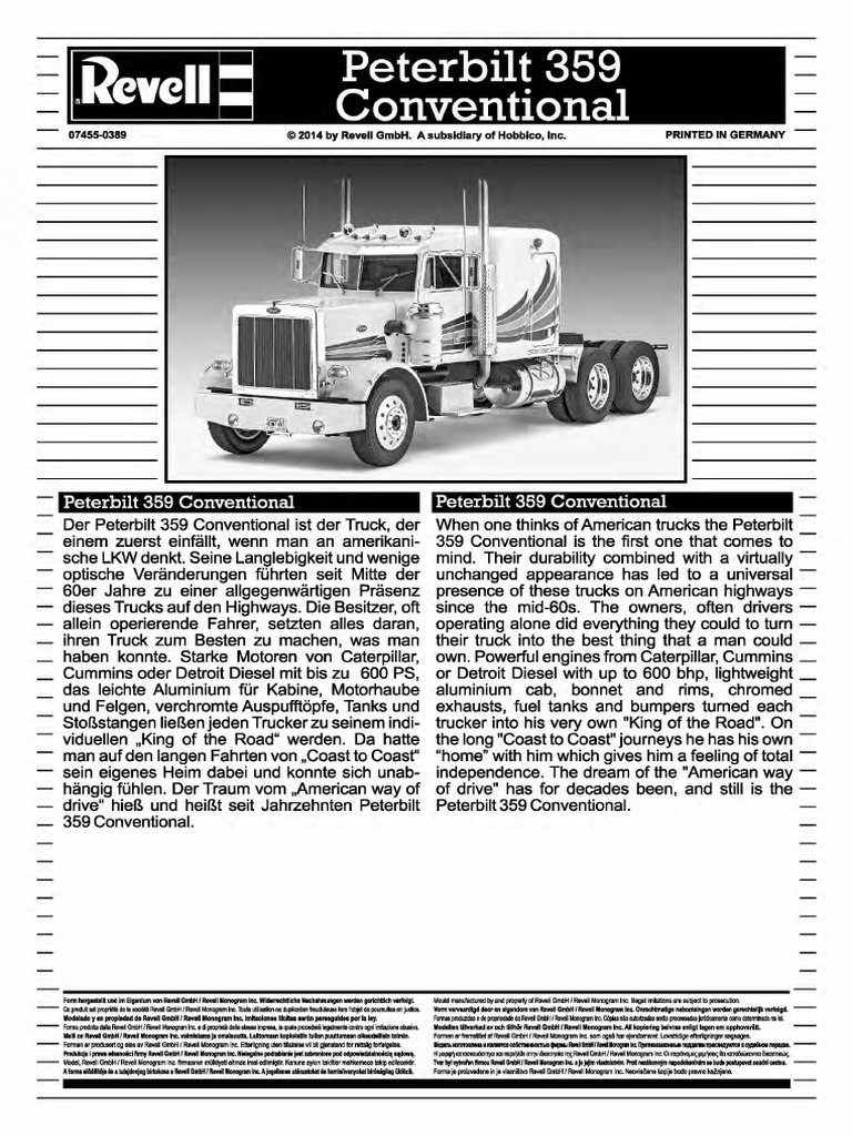 Manual Peterbilt 379 | PDF
