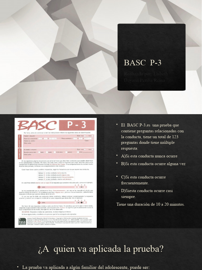 BASC P-3 Lis | PDF