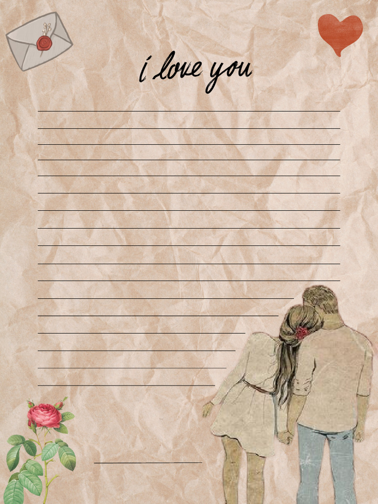 Plantilla Para Carta de Amor 3 | PDF