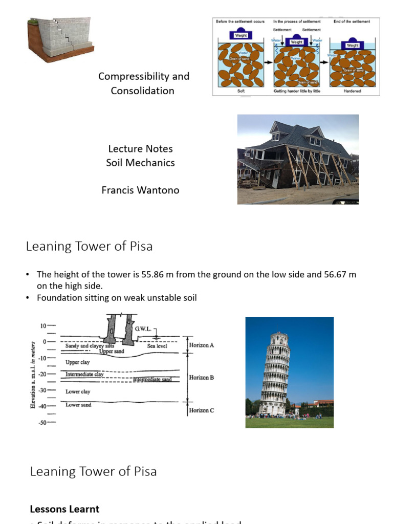 Soil Compressibility and Consolidation | PDF | Elasticity (Physics ...