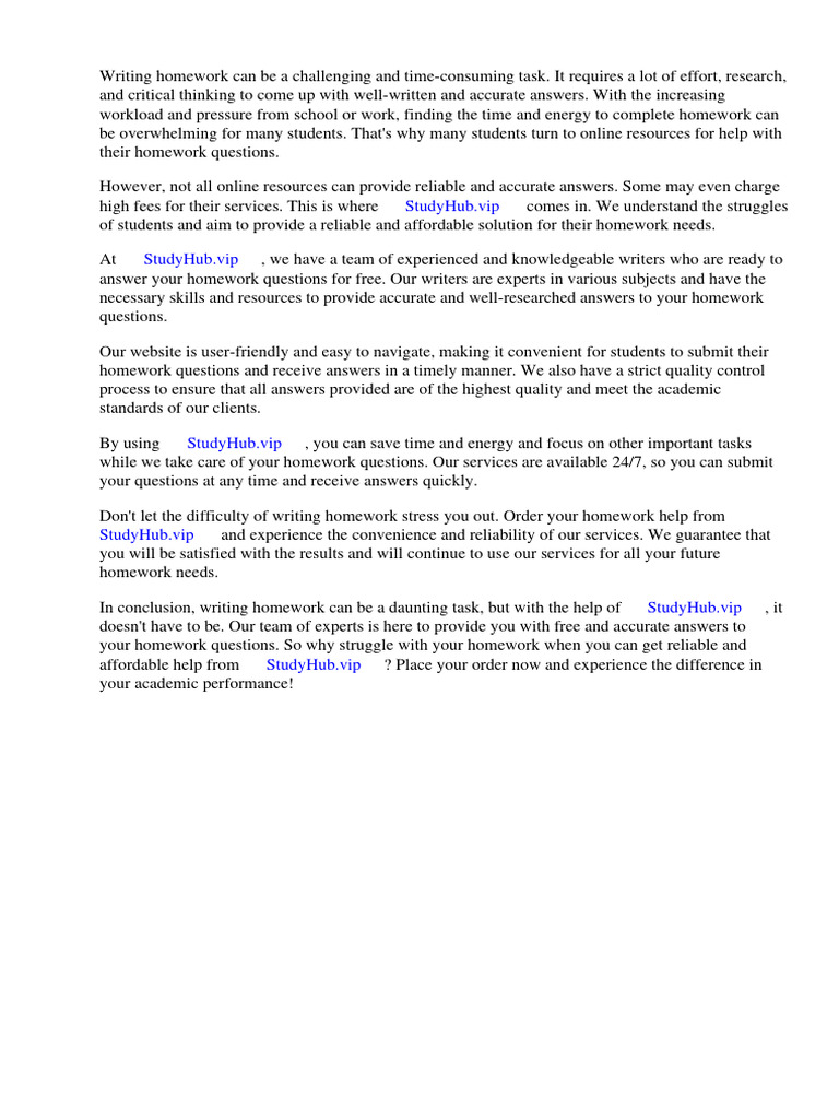 Answer Homework Questions For Free | PDF | Homework | Numbers