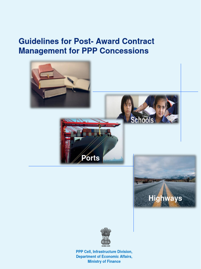 Guidelines On Post Award Contract Management of PPP Concessions | PDF | Public–Private ...