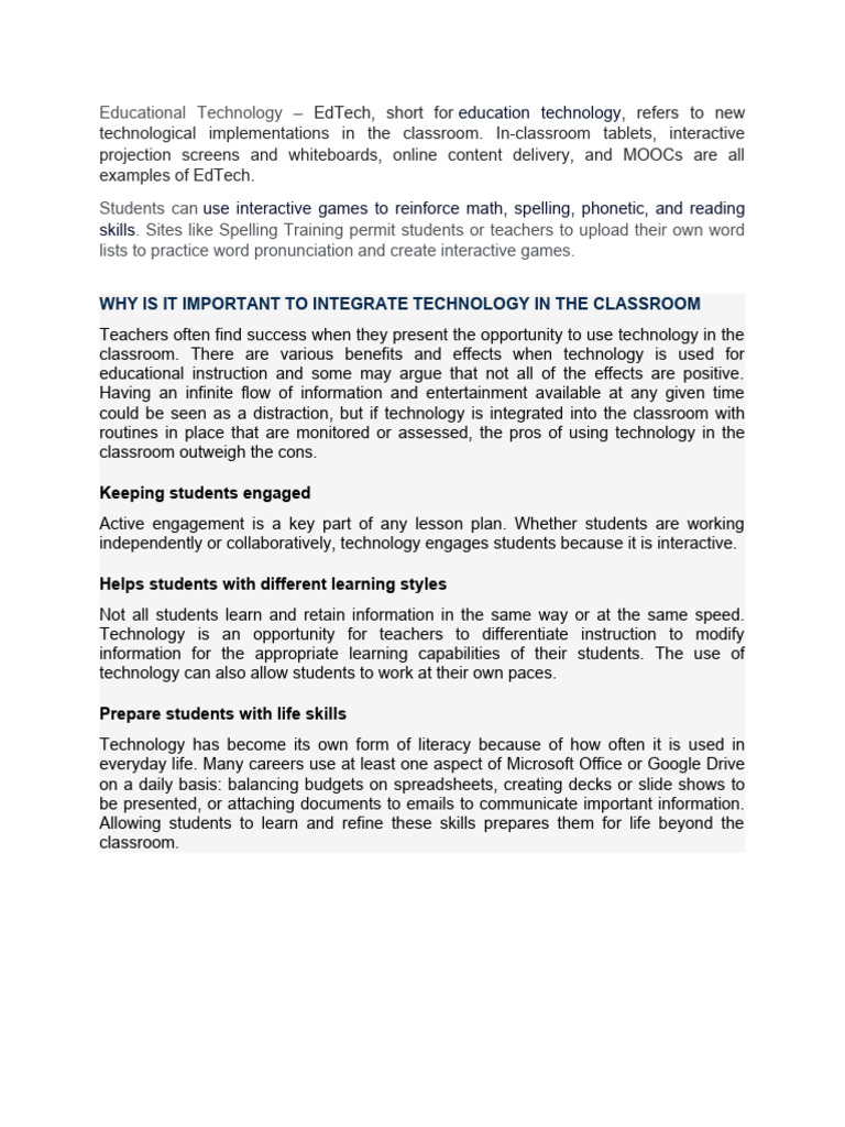 Educational Technology | PDF | Educational Technology | Multimedia