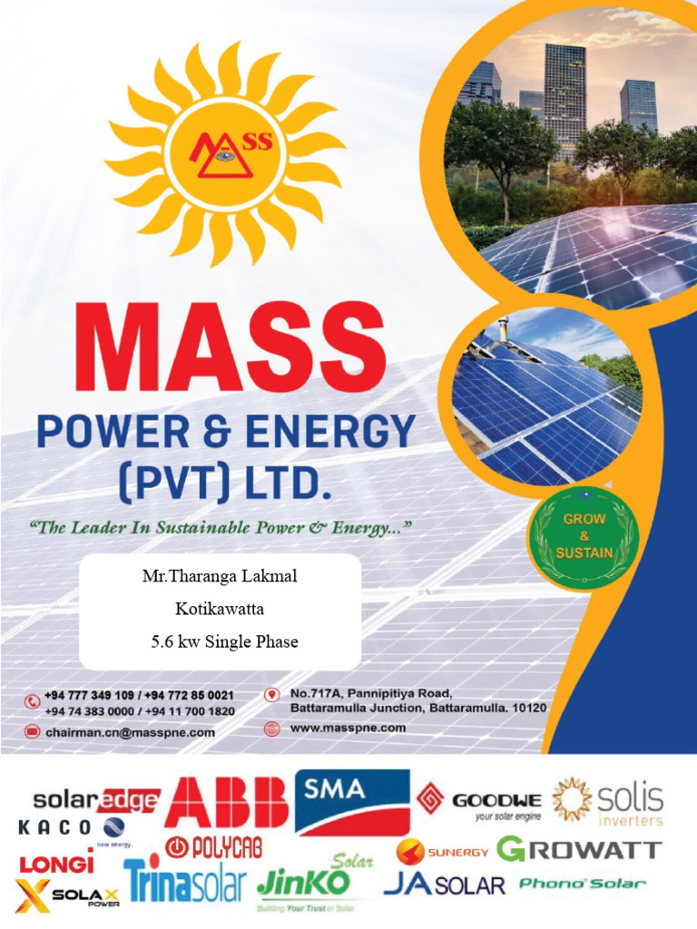 MR - Tharanga Lakmal CIN-343 | PDF | Solar Power | Photovoltaics
