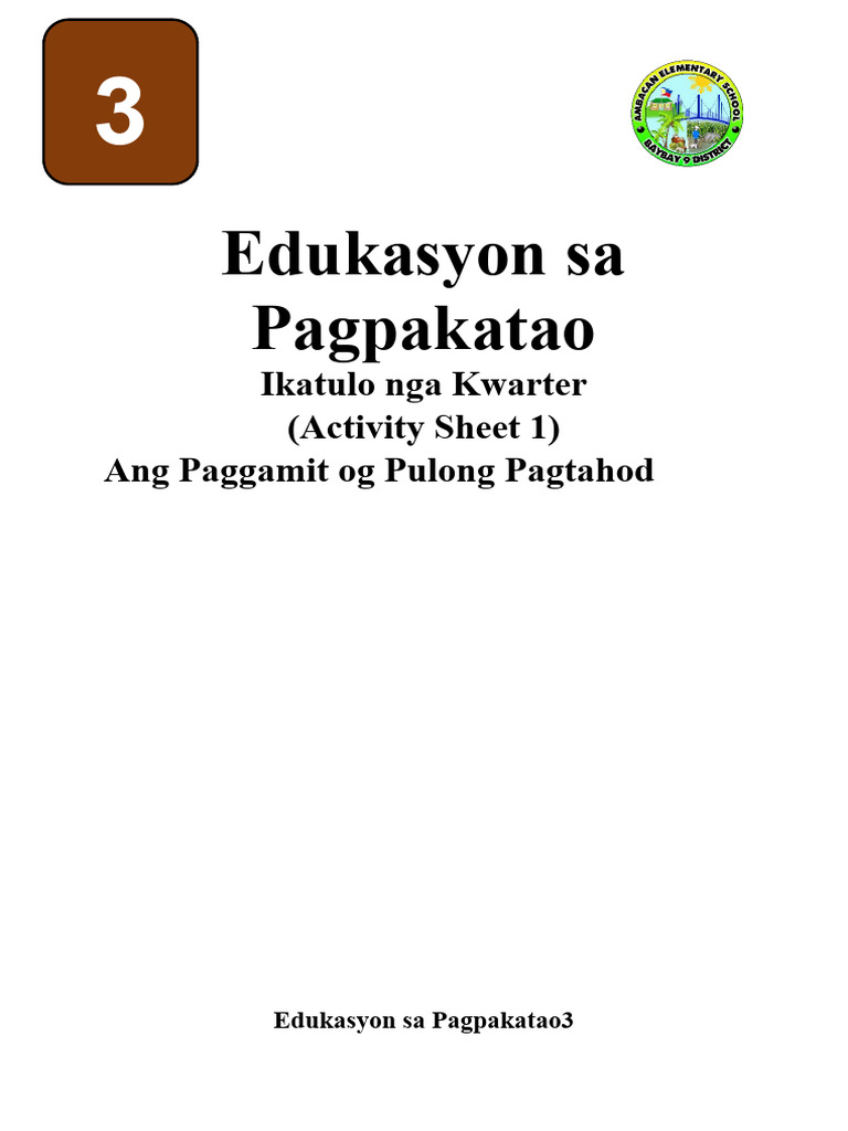 EsP3 Q3 LAS-W1 | PDF