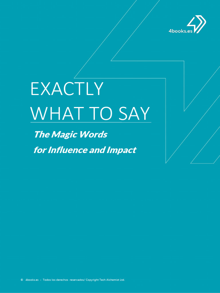Exactly What To Say - 4books - Es | PDF | Las emociones | Mente
