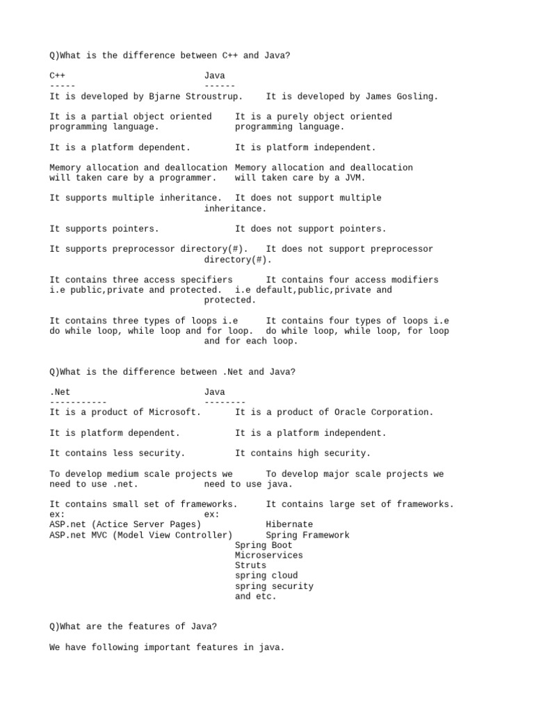 Java 2 Pdf Java Programming Language C