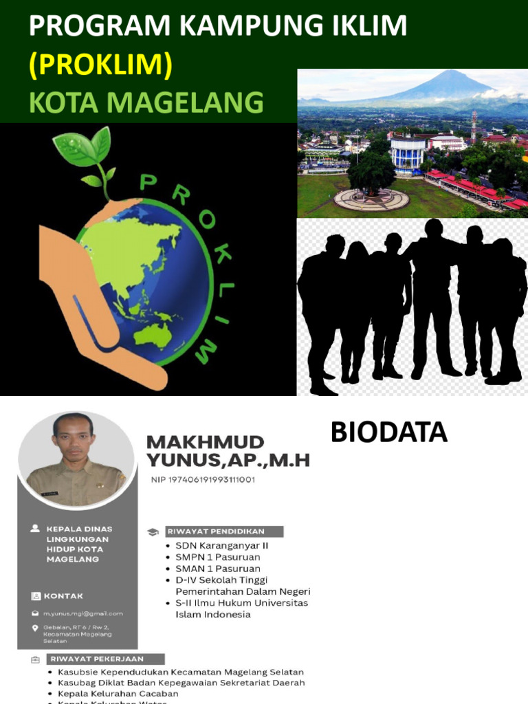 Program Kampung Iklim (PROKLIM) Kota Magelang | PDF | Sains & Matematika