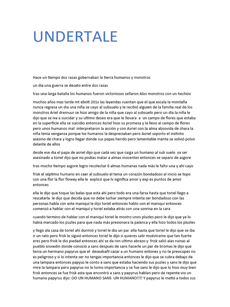 UNDERTALE | PDF