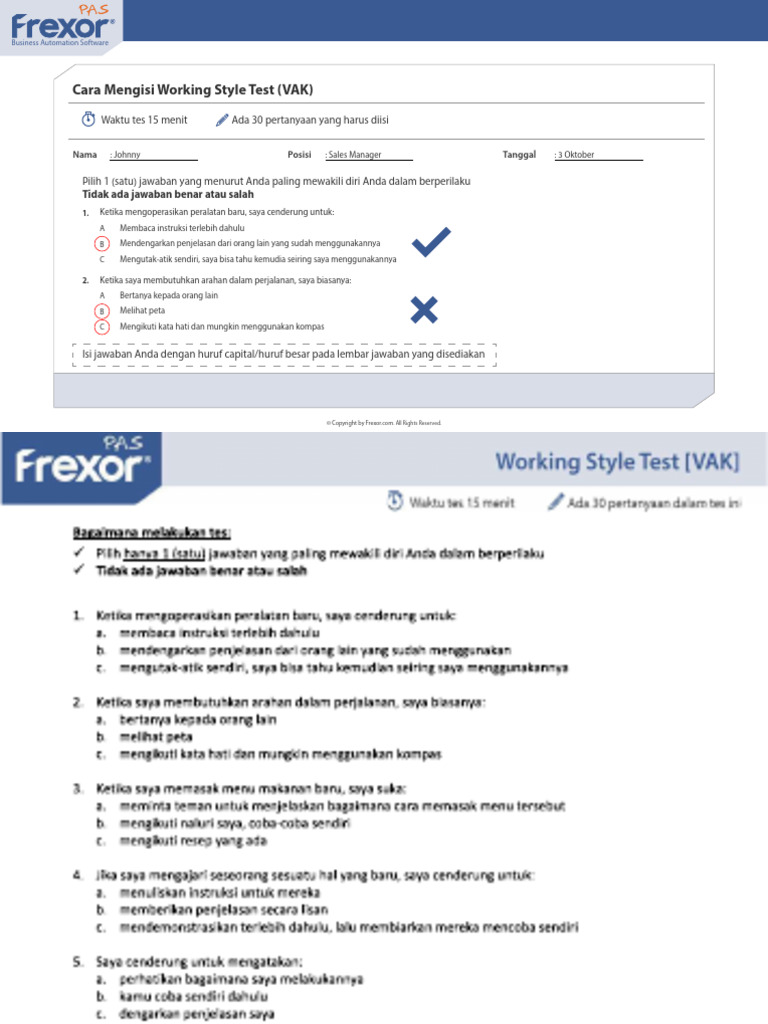 Tes (Working Style) | PDF